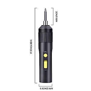 Electric Screw Driver, Portable Power Screw Screw Driver Set,Led Lighting Easy Charging Electric Bit Set,usb Charging Screwdriver,cordless Electric Kit for Bicycle, Computer and Small Projects