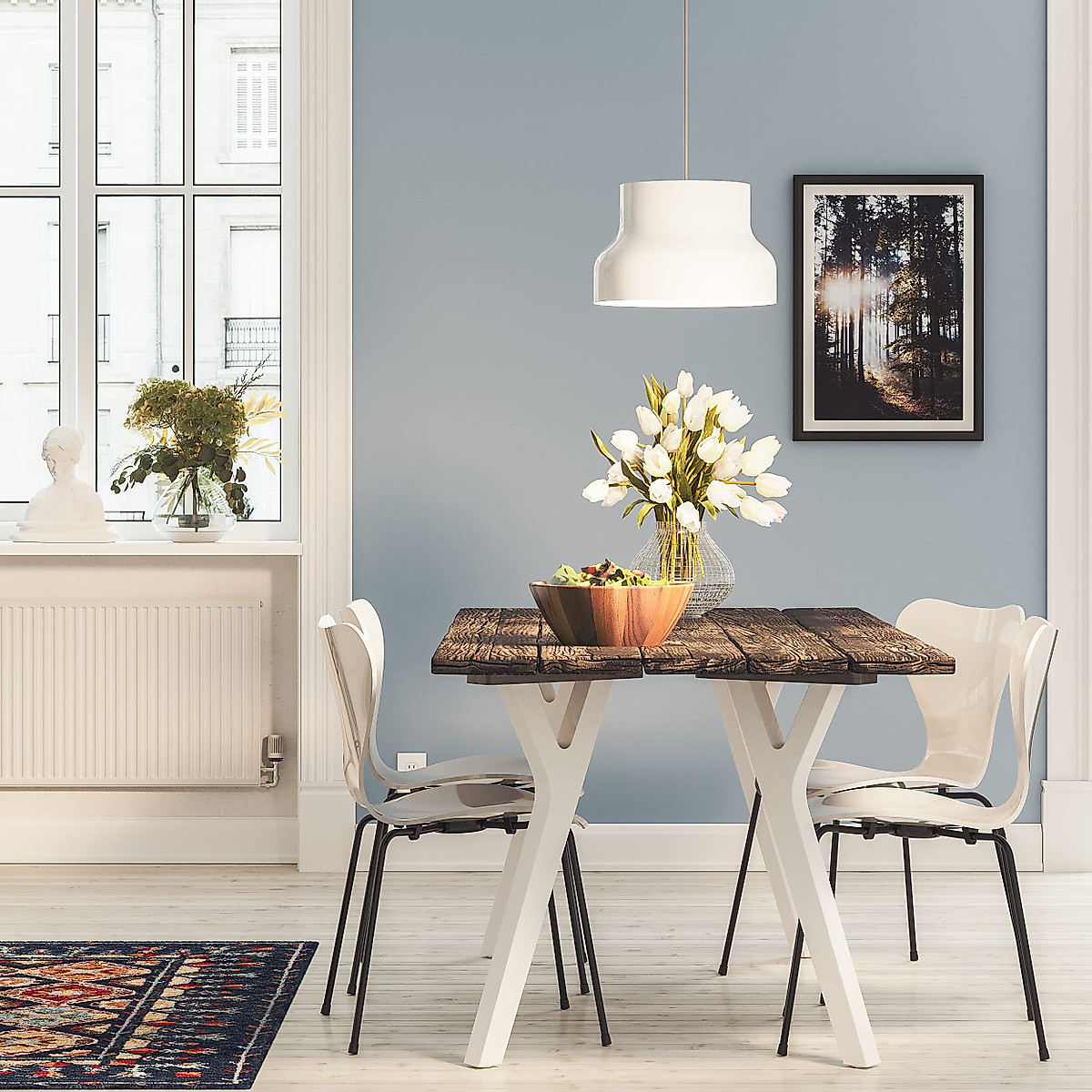 Lipper International Acacia Round Flair Serving Bowl for Fruits or Salads, Large, 12" Diameter x 4.5" Height, Single Bowl