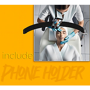 Hi_Friend Eyelash LED Floor Light, Half Moon Lamp for Lash Extension, Lighting for Beauty, Skincare, Lashes, Eyebrows, Filming Content Creation (Black)