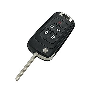 SEGADEN Remote Flip Key Shell Compatible with Chevrolet Buick GMC 5 Button Keyless Entry Remote Key Case Fob PG660D