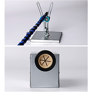 iDili Portable Fishing Rod Repair Machine Winding Epoxy Glue Machine DIY Lure Rod Modified Building Machine Electric Fishing Rod Building Winding Machine 0-60RPM (Type B)