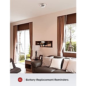 X-Sense Smart Smoke Detector Fire Alarm with Advanced Photoelectric Sensor, Replaceable Battery, Wi-Fi Smoke Detector (Battery Included), App Notifications, XS03-WX