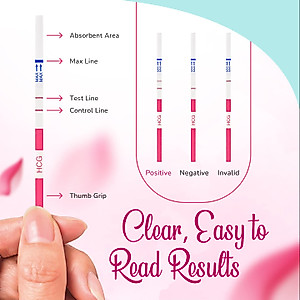 Clinical Guard 25 Pregnancy Tests Early Detection Strips - FSA HSA Eligible - Sensitive & Accurate Measurement Within 5 mins -Pregnancy Test Strips for Women - HCG Test Strip Kit- Pruebas De Embarazo