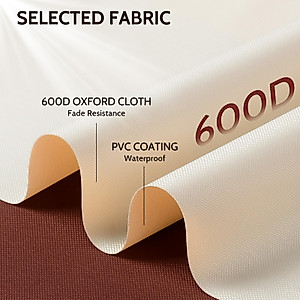 COSFLY Patio Furniture Covers Waterproof for Sofa, Outdoor Loveseat Covers for Lawn Heavy Duty Fits up to 54W x 38D x 35H inches