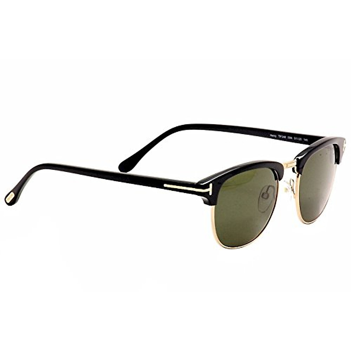 Tom Ford Sunglasses - Henry / Frame: Shiny Black with Rose Gold Lens: Grey Gradient