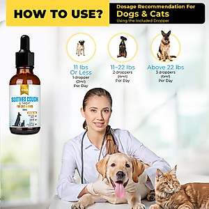 Kilab Respiratory Relief: Natural Cat and Dog Cough Medicine - Soothes Sneezing, Treats Kennel Cough, Supports Trachea Collapse and Pet Asthma (60 ML)