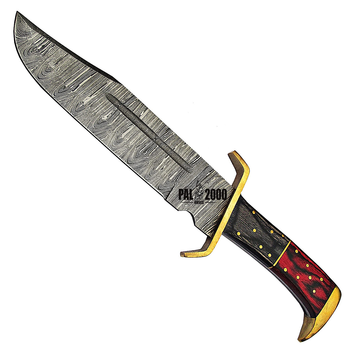 HUN-4012 Handmade damascus Steel Hunting Knife With Sheath