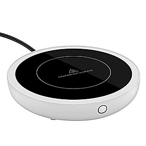 Coffee Mug Warmer, Electric Beverage Warmers for Office Home Desk Use, Smart Cup Warmer Thermostat Coaster for Hot Coffee Tea Espresso Milk