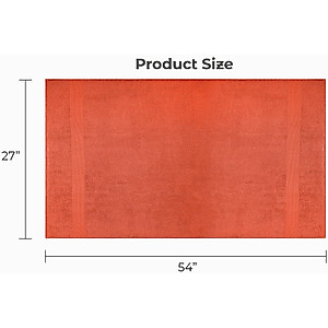 Softolle 100% Cotton Luxury Bath Towels -Towels for Bathroom - Set of 4 Bath Towel (27” x 54”)- Eco-Friendly, Super Soft, Highly Absorbent Bath Towel - Oeko-Tex Certified (Grey) (Coral)
