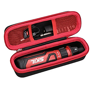 FBLFOBELI Hard Carrying Case Compatible with SKIL Rechargeable 4V Cordless Screwdriver SD561201, EVA Portable Storage Tools Bag (Case Only)