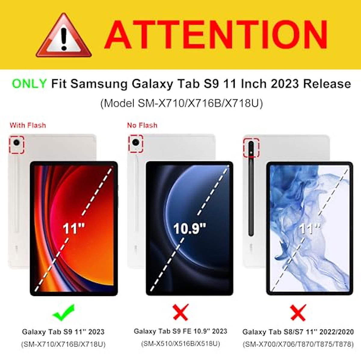 Fintie Slim Case for Samsung Galaxy Tab S9 11 Inch 2023 Model (SM-X710/X716B/X718U) with Built-in S Pen Holder, Soft TPU Smart Stand Back Cover Auto Wake/Sleep Feature, Black