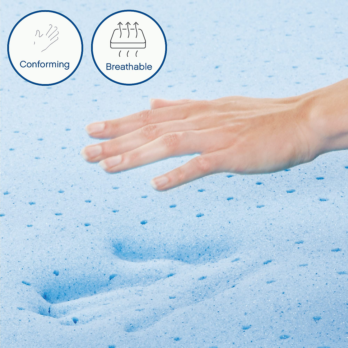 Vibe Gel Memory Foam Sofa Bed Mattres| Replacement Mattress for Full Size Sleeper Sofa and Couch Beds