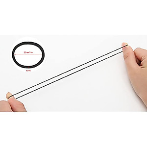 GOUWEIBA Small Rubber Bands for Hair - 1000 pcs Mini Elastic Hair Ties No Damage Tiny Hair Ties for Braids Women Baby Girls Kids Toddler Infants (Black)