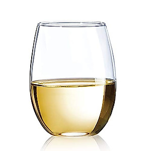 Luminarc Arc International N7337 Cachet Stemless Wine Glass,15 Ounce, Set of 4, Clear