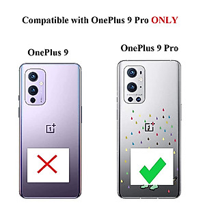 Unov Case Compatible with OnePlus 9 Pro 5G Clear with Design Soft TPU Shock Absorption Slim Embossed Pattern Protective Back Cover OnePlus 9 Pro 5G Case 6.7 inch (Rainbow Dinosaur)