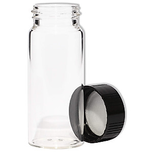 Juvale Clear Glass Empty Sample Bottles (0.7 Oz, 50 Pack)