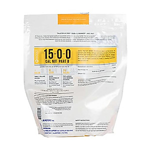 Jack's Nutrients Calcium Nitrate Fertilizer 15-0-0 (Part A and B Dual Pack, 4.4 Pounds Total (2 Pack))