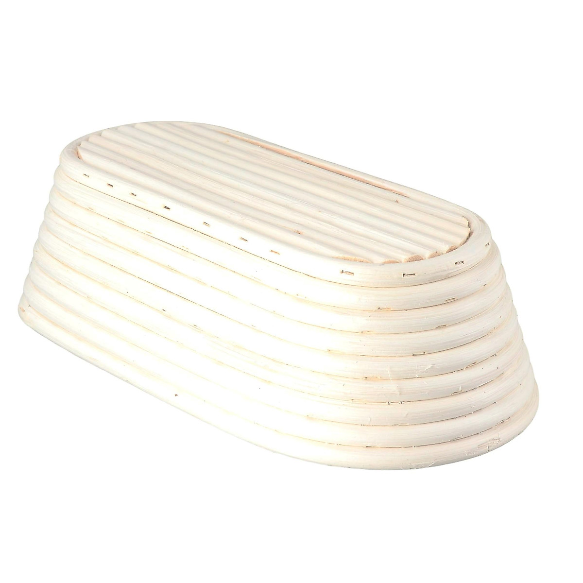 Leadigol Bread Banneton Proofing Basket + Dough Scraper,11 inch Oval Long Bread Dough Proofing Rising Rattan Basket & Liner,Rattan Brotform Bread Dough Set