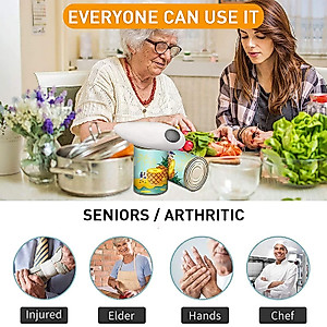 Leyeet Electric Can Opener,Smooth Edge Tin Opener,Electric Can Openers for Kitchen,Handheld Can Opener,Best Kitchen Gadget