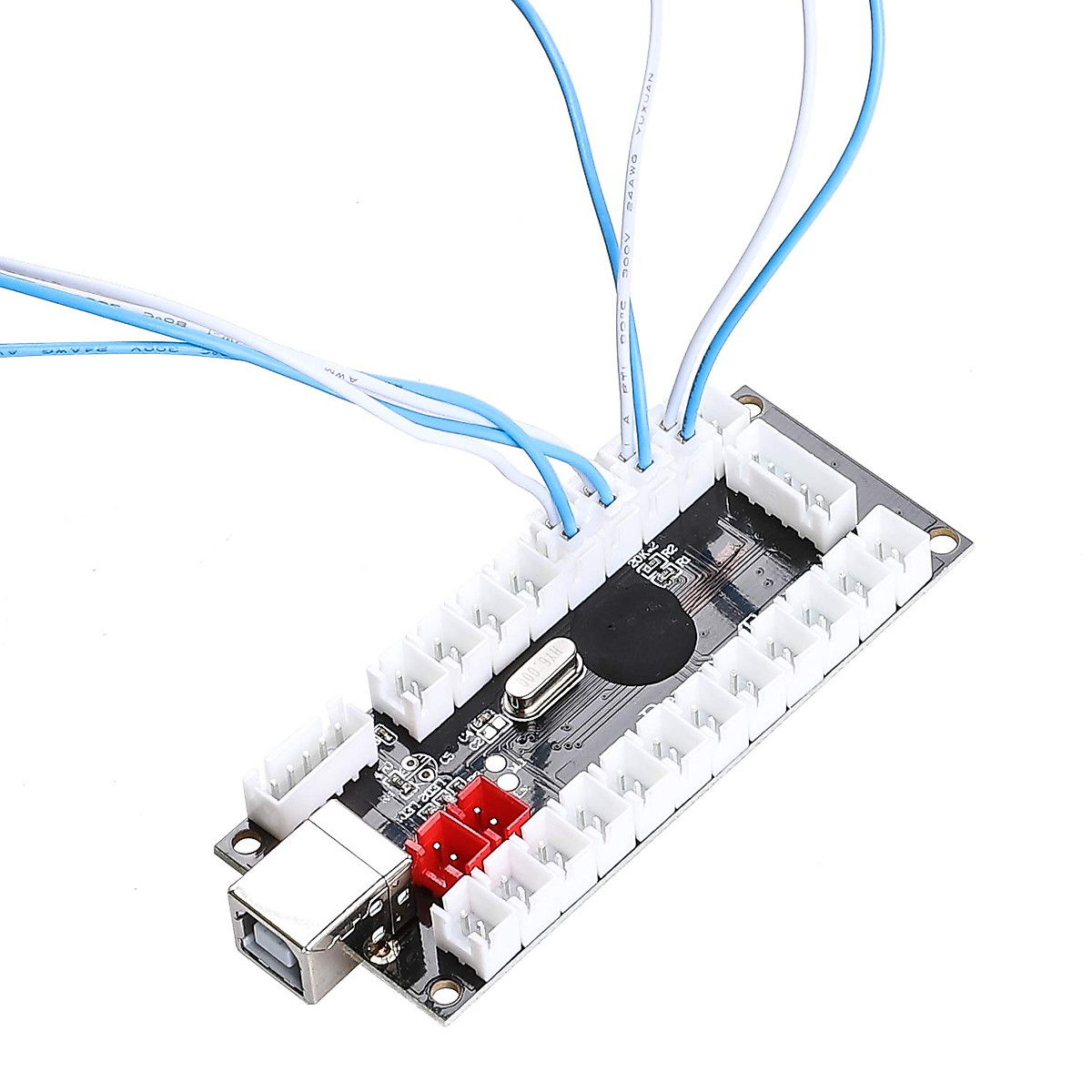 Reyann Zero Delay Arcade USB Encoder Pc to Joystick for Mame Jamma & Other Pc Fighting Games for American Style Arcade Joystick & HAPP Style Arcade Buttons