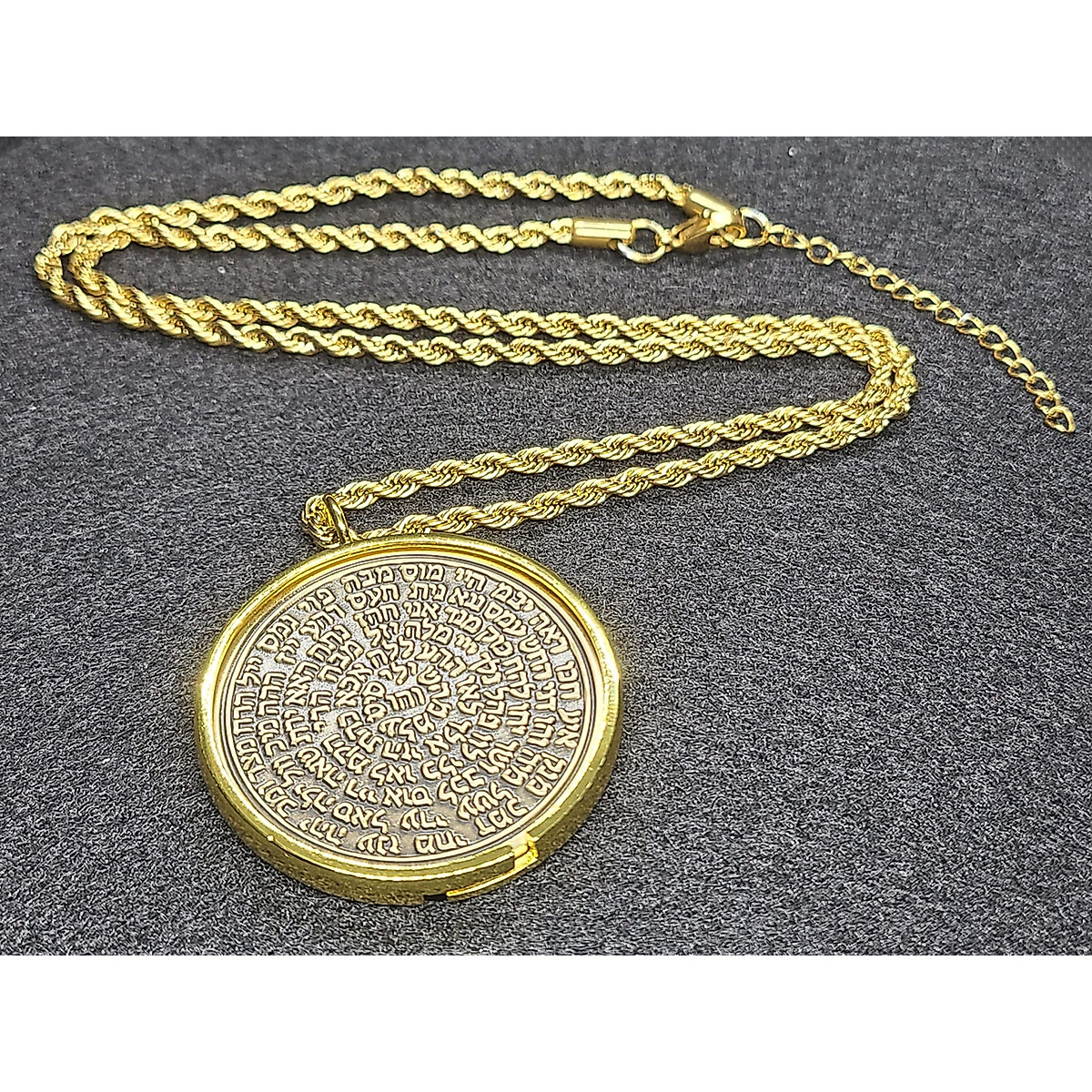 Fifth Pentacle of Mercury + 72 names of God + 1FitAll King Solomon Coin bezel kabbalah seal talisman Necklace
