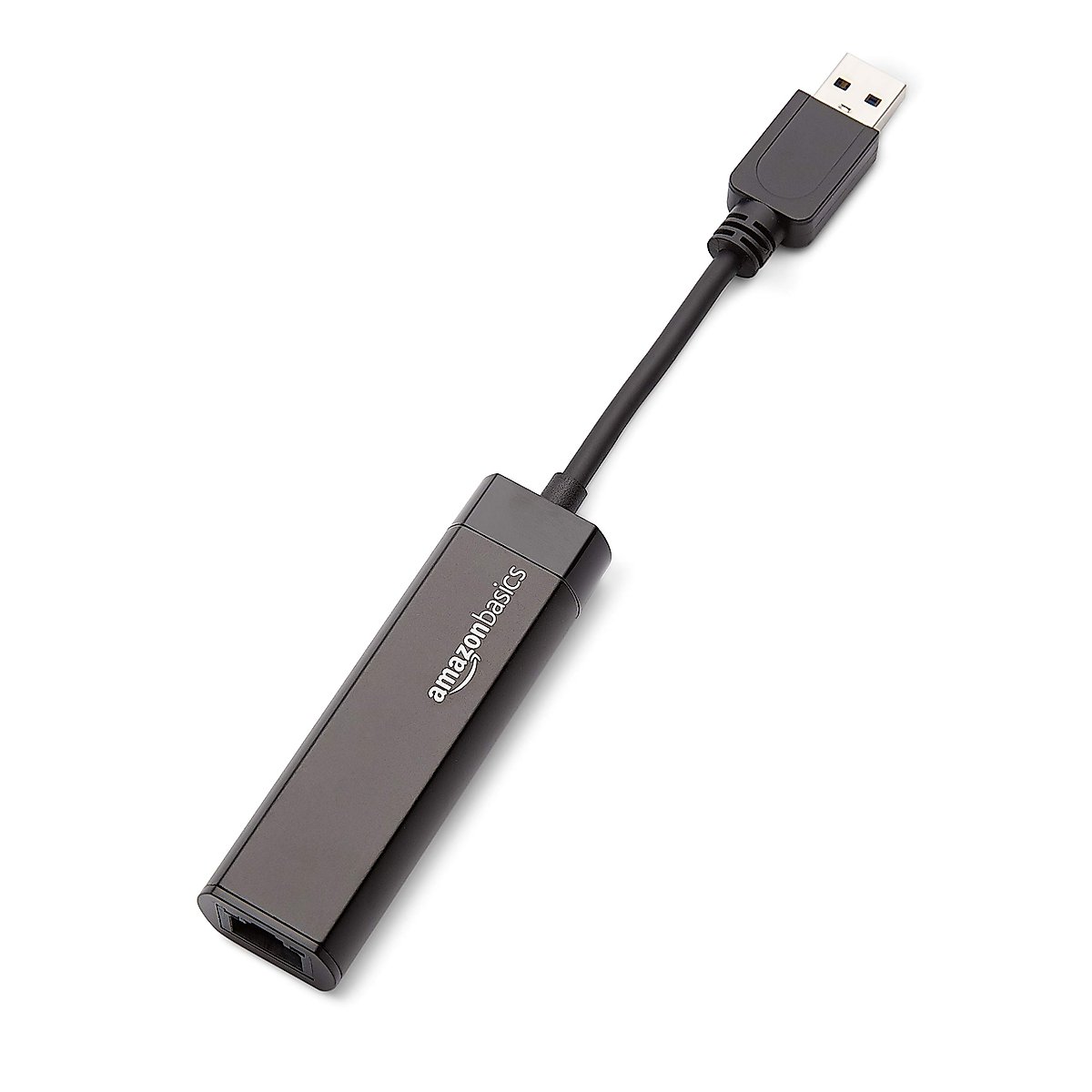 Amazon Basics USB 3.0 to 10/100/1000 Gigabit Ethernet Internet Adapter & RJ45 Cat-6 Ethernet Patch Internet Cable - 3 Foot (0.9 Meters)