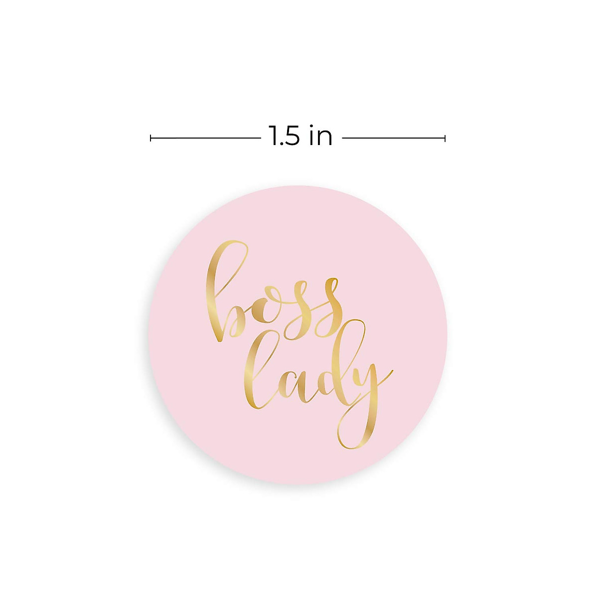 Boss Lady Eyelash Stickers / 250 Small Business Stickers/Beauty Business 1.5" Labels/Make Up Business Gold Foil Envelope Seals/Made in The USA