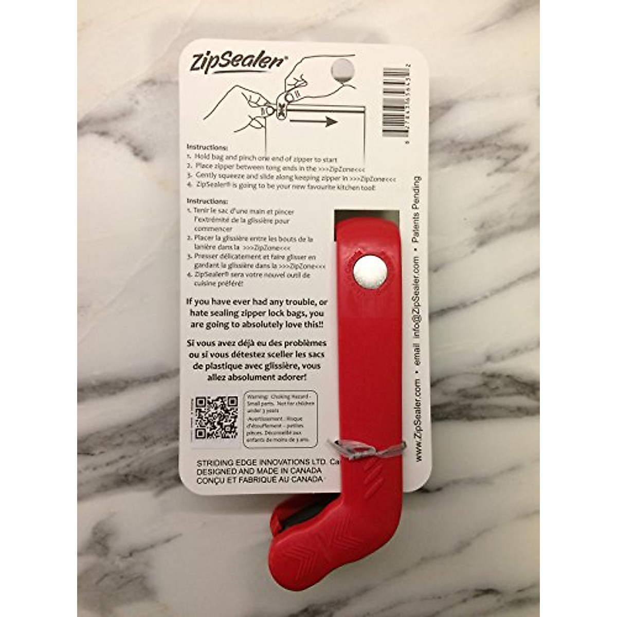 ZipSealer- The Original Zipper Lock Bag Sealer. The Easiest & Fastest Way To Seal Zipper Lock & Zip Top Bags. Patented. (Green)