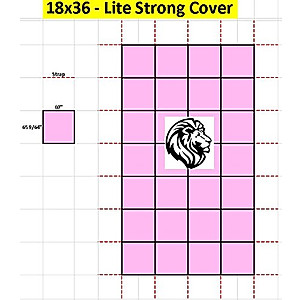 18'x36' Mesh - Rectangle Inground Safety Pool Cover - 18 ft x 36 ft In Ground Winter Cover (Blue)