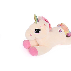 MaoGoLan Toys Studio Big Unicorn Stuffed Animal Soft Large Unicorn Plush Pillow Toy Gift for Girls Boys (Pink, 32 '')