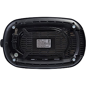 Amazon Basics 2 Slice, Extra-Wide Slot Toaster with 6 Shade Settings, Black