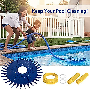 4 Pieces Pool Cleaner Replacements Include W70329 Finned Seal Disc Skirt & W69698 Pool Cleaner Diaphragms & W70327 Foot Pad Compatible with Zodiac Baracuda G2 G3 G4, Replace W72855 W69721 W46666