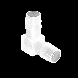 ANPTGHT 5/8" Hose Barb 90 Degree Elbow L Fitting, Equal Barbed Joint Splicer Mender Adapter Union Adapter for Boat Aquarium Fuel Gas Liquid Air (Pack of 5)