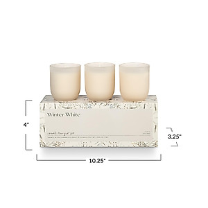 ILLUME Candle Trio Gift Set, Winter White