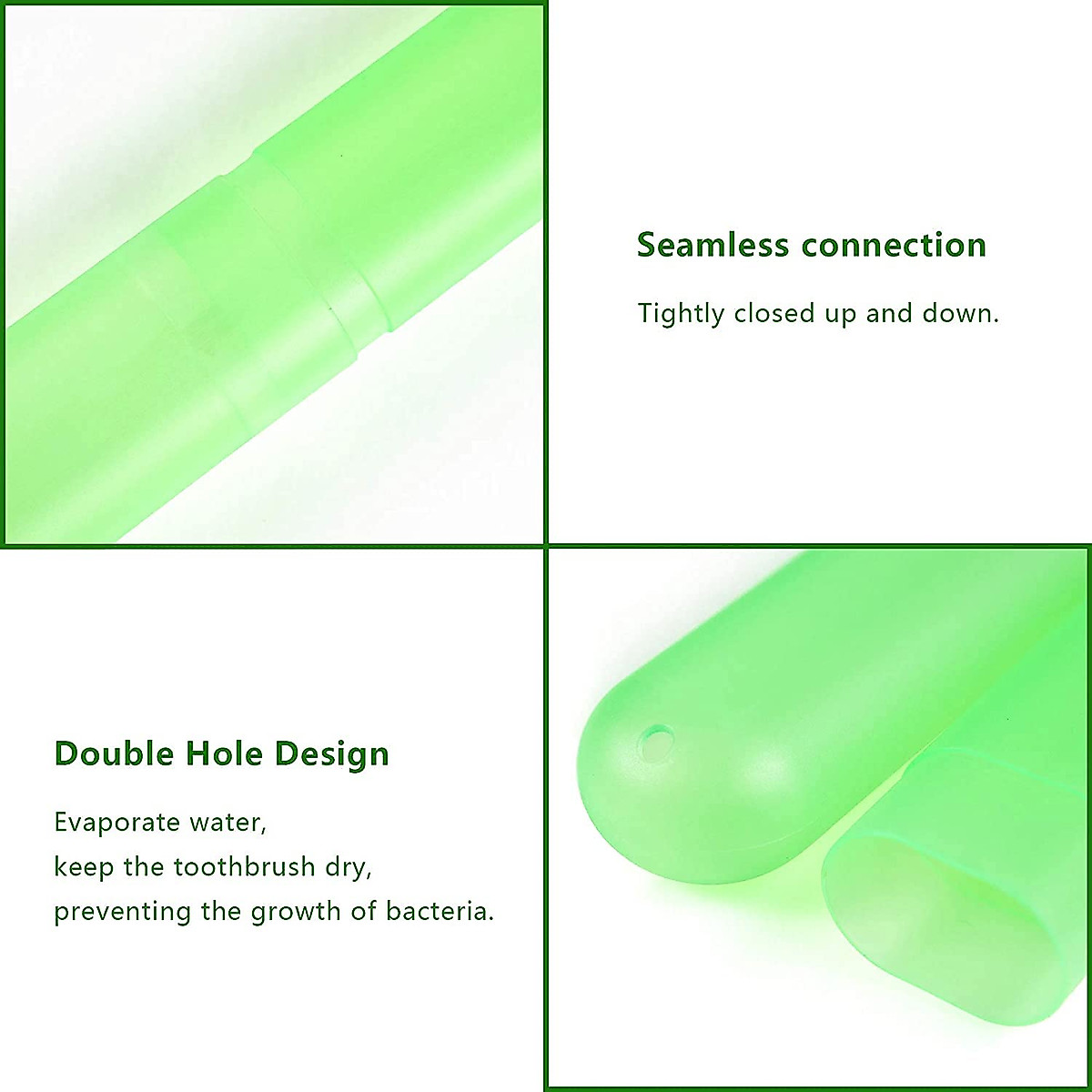 20 Pcs Travel Toothbrush Case Holder, Plastic Portable Toothbrush Storage, 7 Assort Color Toothpaste Case Cover Protector, Great for Travel, Business, Camping, School Use, Multicolor