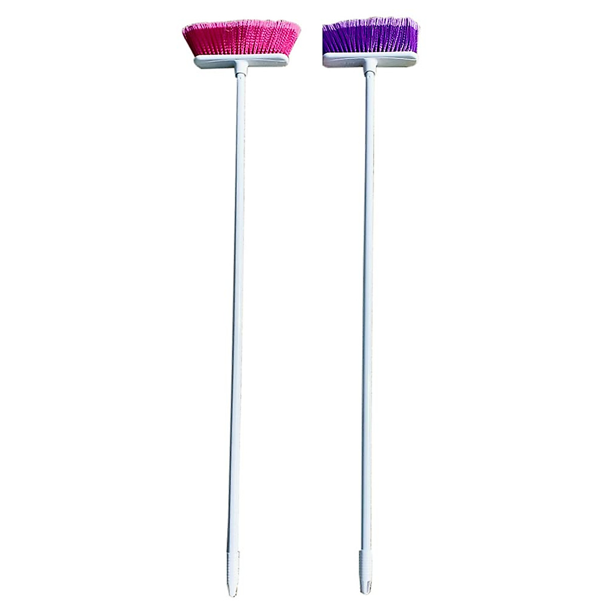 Soft Sweep Broom The Original Soft Sweep Magnetic Action Broom 6-Pack - 3 Purple & 3 Pink - Soft Bristle Broom