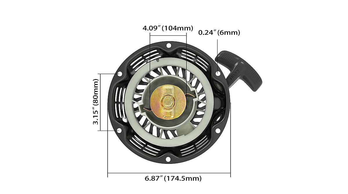 Pull Start Recoil Starter for Predator 212cc & More | High-Quality ...