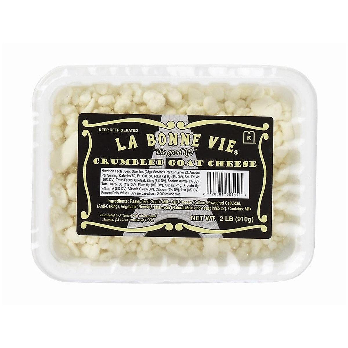 La Bonne Vie Crumbled Goat Cheese (2 x 2 lbs.)