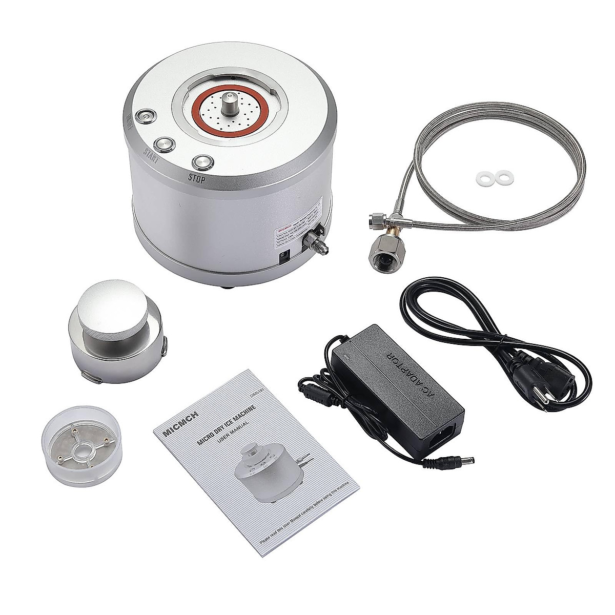 Smart Dry Ice Maker Portable Dry Ice Machine Mini Dry Ice Machine Dry Ice for Smoke Effect Food and Meats Preserving Seafood Tissue Preservation Chill Beer or Wine