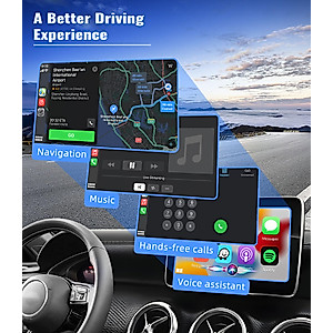 CAMECHO Wireless CarPlay Adapter for All Factory Wired CarPlay, Apple Carplay Wireless Dongle, Carplay Wireless Adapter for iPhone, 5Ghz WiFi, Plug & Play, Auto Connect, Carplay Box