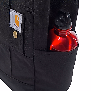 Carhartt Zip, Durable Water-Resistant Bag with Zipper Closure, Horizontal Tote (Black)