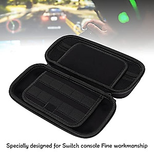 Game Console Storage Bag, Thickened Scratch Proof Lining Gamepad Carrying Pouch Protective for Game Controller (Black Zipper Regular)