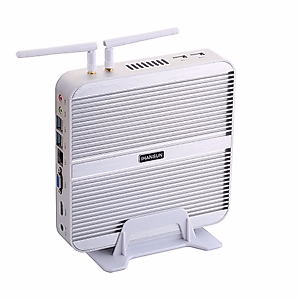 HUNSN Fanless Mini PC, Desktop Computer, HTPC, Kodi Box, Intel I3 7167U, Windows 11 pro or Linux Ubuntu, BM01, VGA, HDMI, 4 x USB3.0, 2 x USB2.0, LAN, 8G RAM 256G SSD
