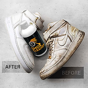 Tolobeve 12Oz Shoe Cleaner Kit, White Shoe Cleaner Sneakers Kit, Sneaker Cleaning Kit, Shoe Cleaning Kit for White Shoes,Suede Shoe,Tennis Shoe,Leather,Canvas