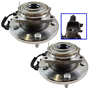 TRQ Front Wheel Hub & Bearing Pair Set for Town & Country Grand Caravan Routan