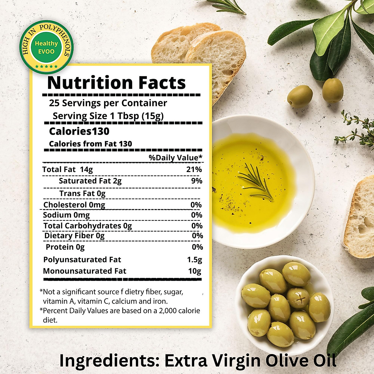 M.G. PAPPAS High Polyphenol Rich Olive Oil - New Harvest - Extra Virgin Olive Oil Polyphenol Lab Report 714mg/kg - Cold Pressed & Unfiltered - High Hydroxytyrosol Greek Olive Oil - Award Winning - 12.7 Oz 375ml
