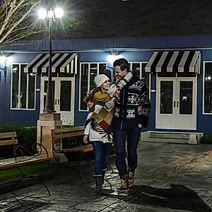 PINSAN 2 Pack Motion Sensor Light Bulbs,7W (60-Watt Equivalent) E26 Motion Activated Dusk to Dawn Security Light Bulb Outdoor/Indoor (White)