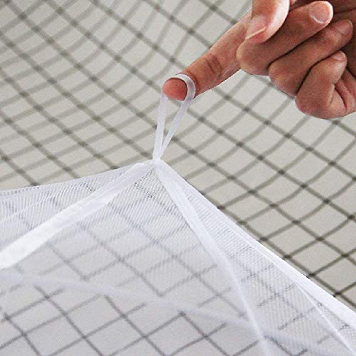 Mosquito Net, Bed Canopy Hanging Circular Curtain Netting for Single to King Size, Quick Easy Installation, Use to Cover The Baby Crib, Kid Bed, Girls Bed Or Full Size Bed