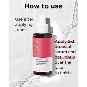 EASYDEW DW-EGF Double Synergy Ampoule - Intensive Moisturizing Face Serum with Hyaluronic Acid, Ceramide, Bakuchiol - Firming, Moisture Glow Skin for Rough Skin - For All Skin Types, 1.69 fl.oz.