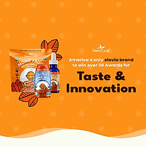 SweetLeaf Organic Monk Fruit Sweetener, Monk Fruit Extract, Sugar Free Monkfruit Sweetener, Keto Syrup for Coffee, Sugar Alternative, 3 Flavors, 1.7 Fl Oz Ea (Pack of 3)